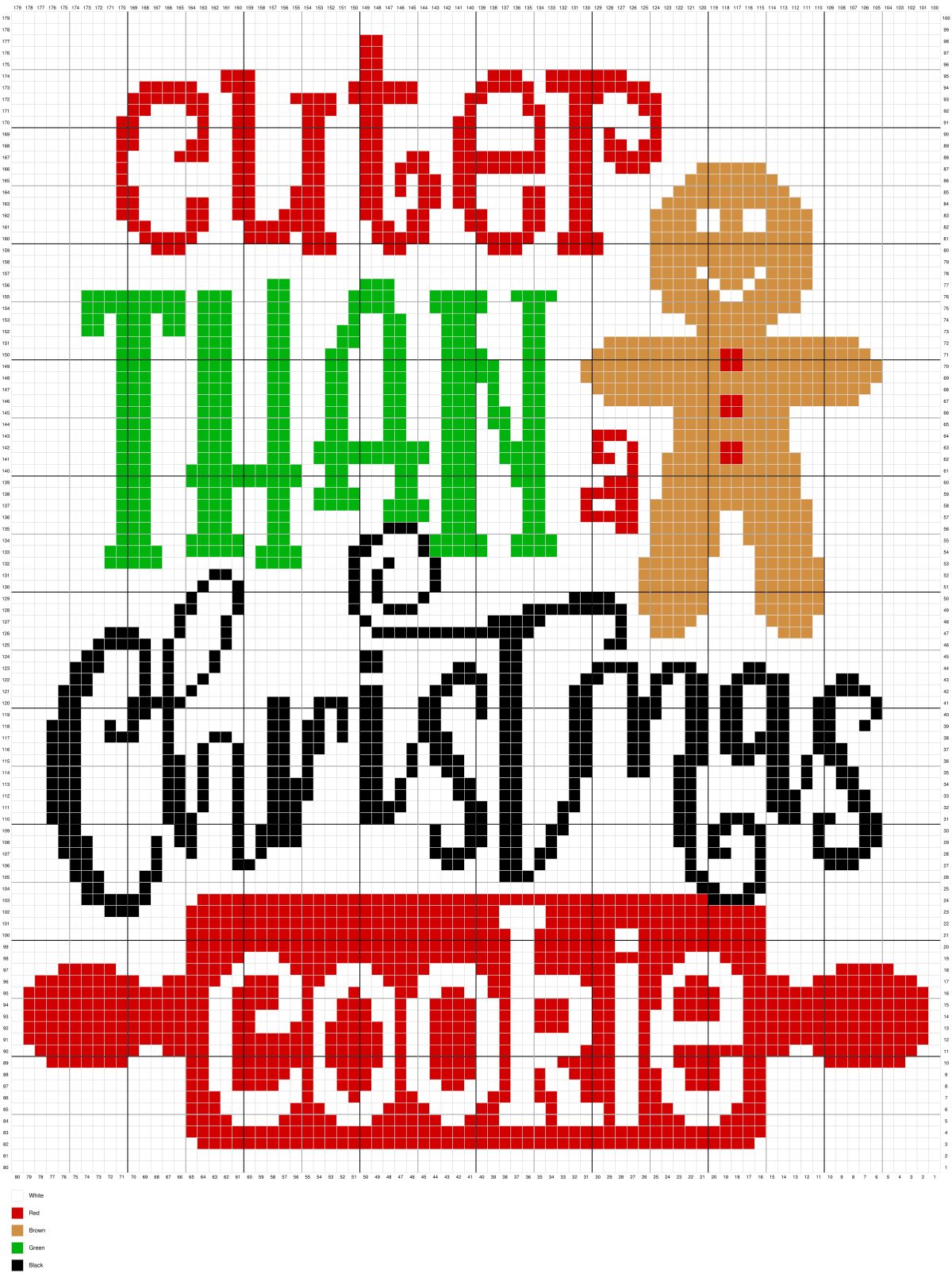 Cuter Than A Christmas Cookie C2C Crochet Pattern & Free Graph - Magic ...