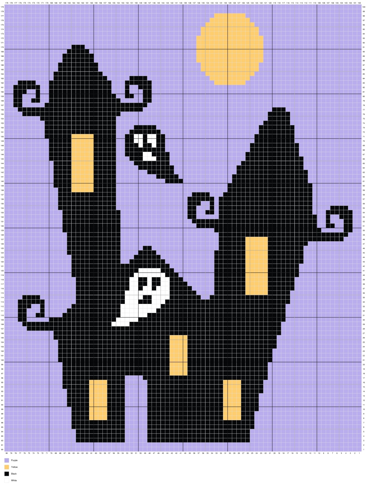 Halloween Haunted House C2C Crochet Pattern & Free Graph - Magic Yarn ...