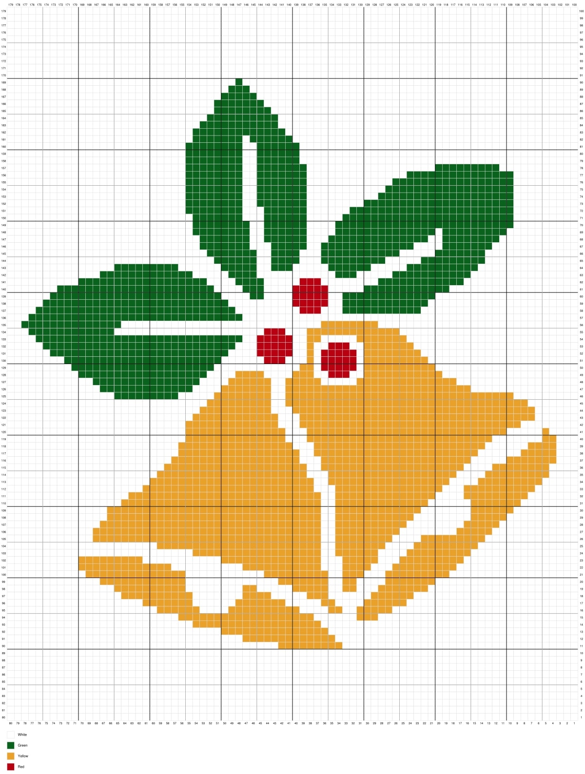 Christmas Bells C2C Crochet Pattern & Free Graph - Magic Yarn Pixels
