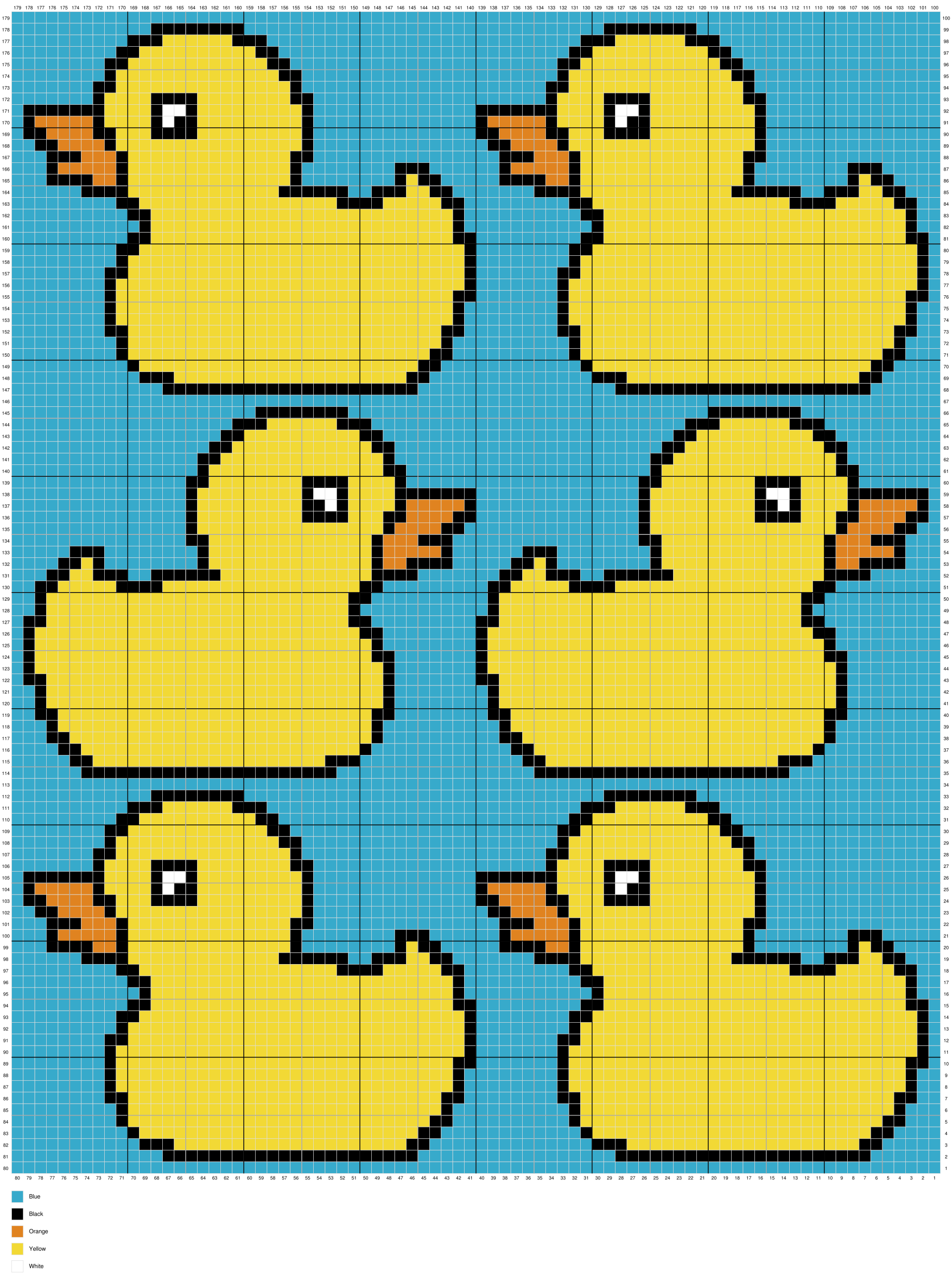 Fun Crochet Baby Blanket: Rubber Ducks In A Row C2C Pattern - Magic ...